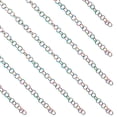 150Pcs 201 Stainless Steel Open Jump Rings Round Ring Rainbow Color 8x1 ...