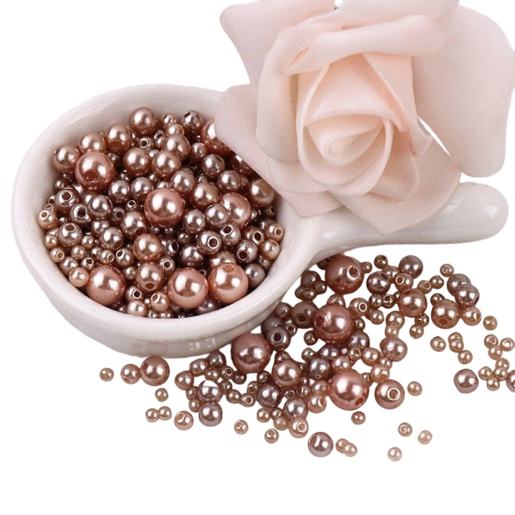 150Pcs 3-8MM Pearls Beads Artificial Pearls with Hole for Craft Jewelry ...