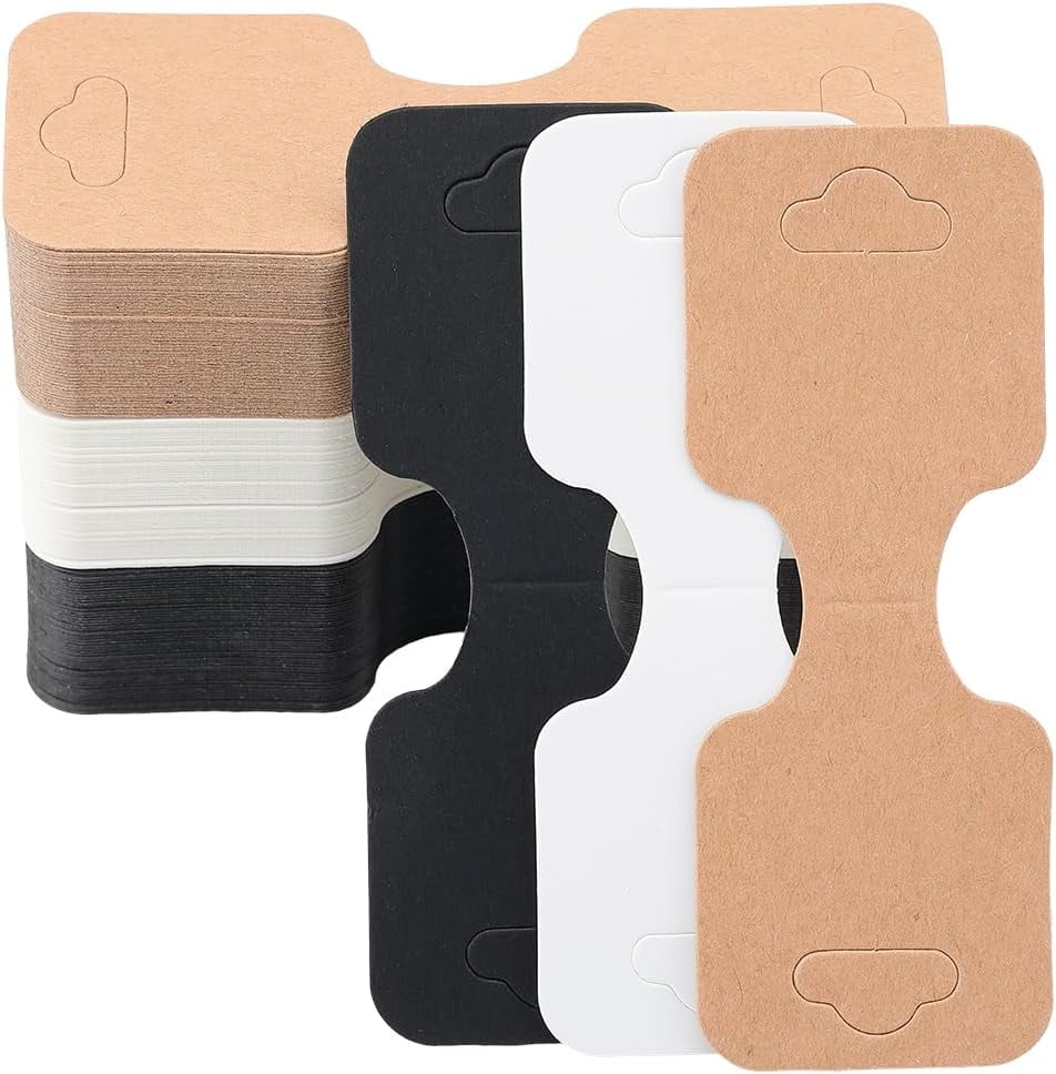 150Pcs 3 Colors Folding Paper Jewlery Display Cards for Necklaces ...