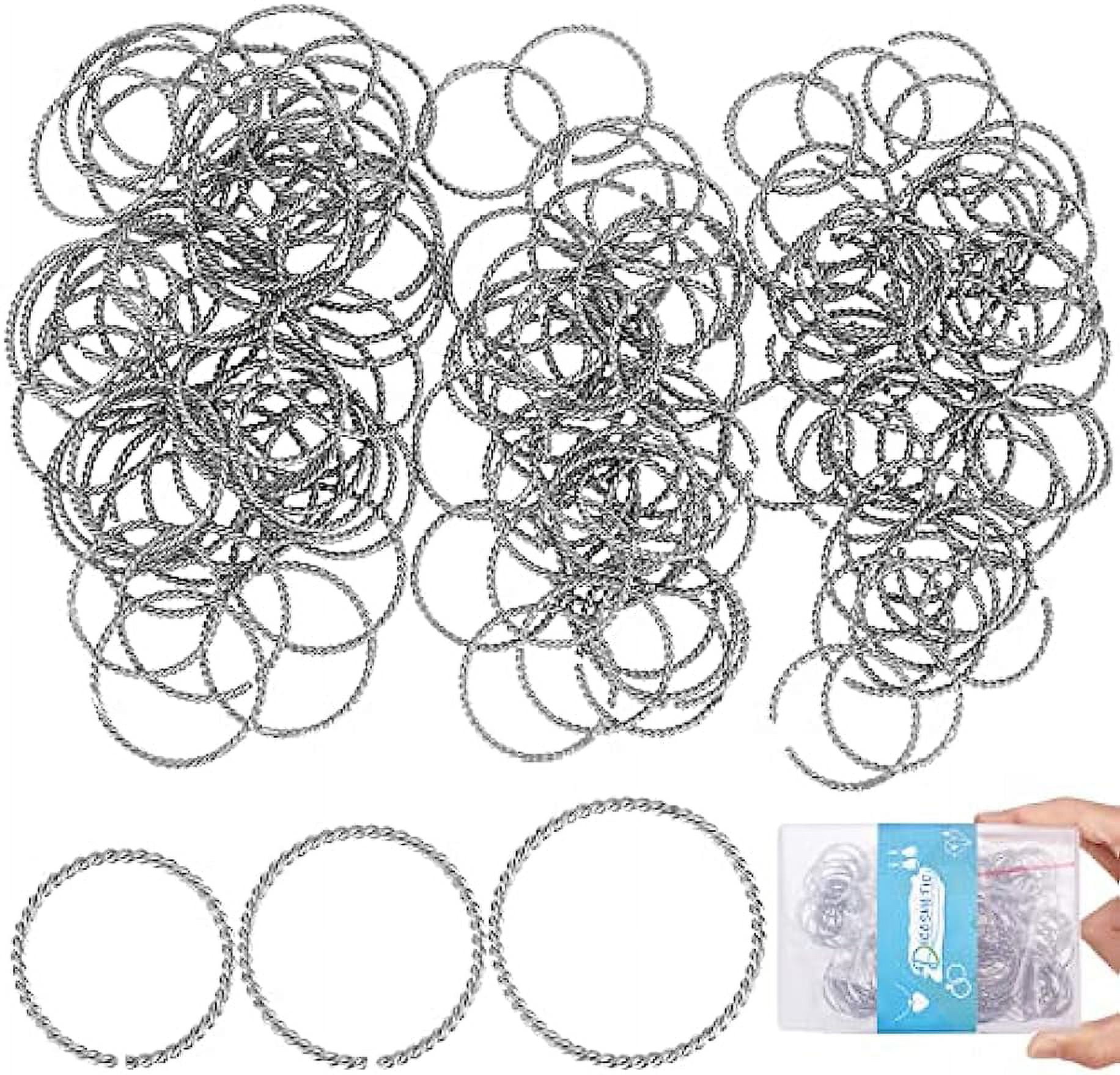 150Pcs 3 Size Twist Jump Ring Stainless Steel Open Jump Rings Jewellery ...