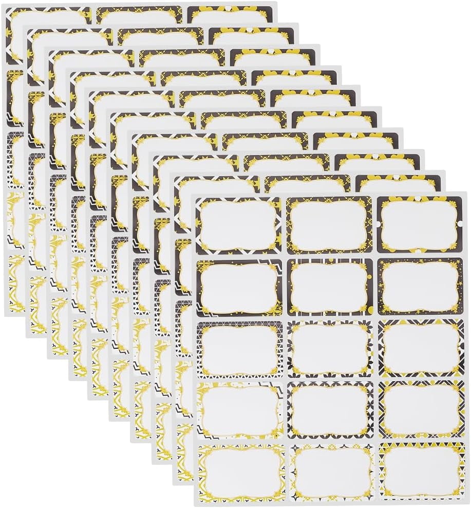 150Pcs 3 x 2 Inch Colorful Name Tag Labels Rectangle Gift Tag Stickers ...