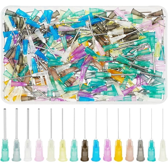 150Pcs Blunt Tip Dispensing Needle with Luer Lock 14~30G x 1.7Inch 15 ...
