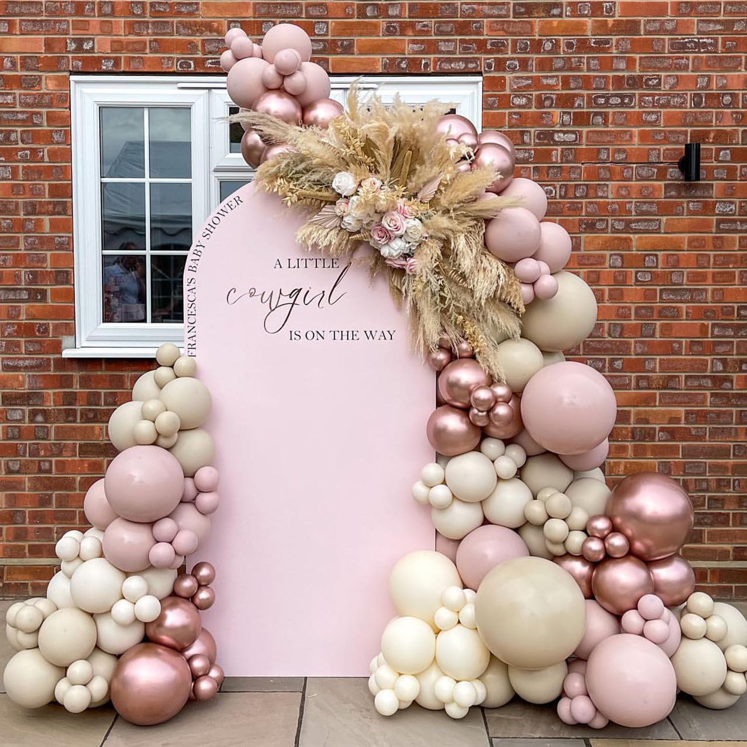 150Pcs Boho Dusty Pink Balloon Arch Garland H2FSDKit, Sand Metallic ...