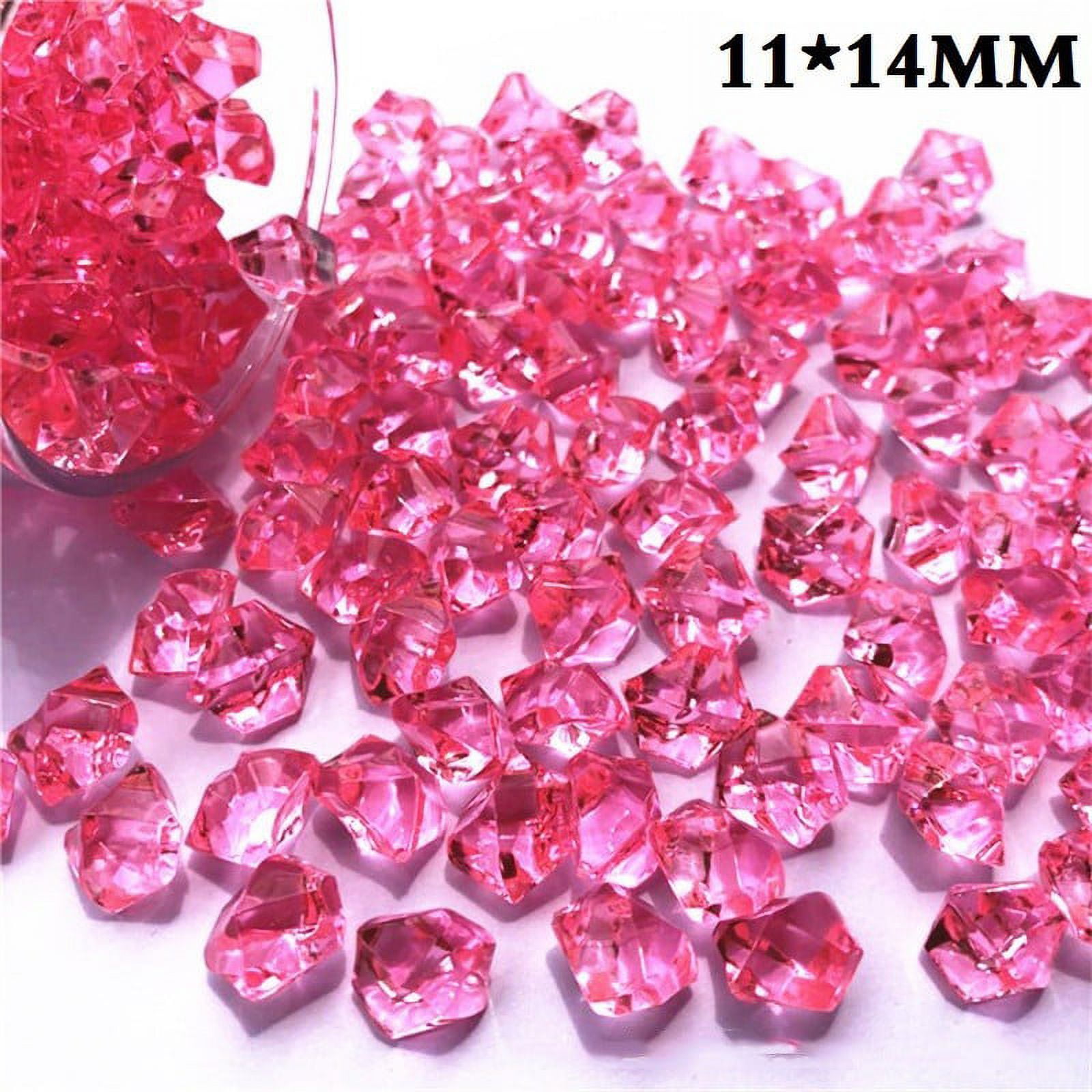 150Pcs Clear Acrylic Fake Ice Rocks Crystals Gems Cubes Diamonds - Bulk ...
