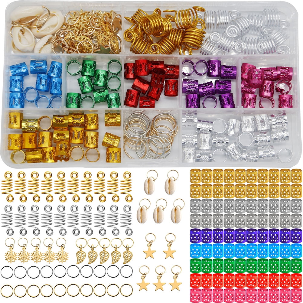 150Pcs Dreadlocks Braiding Rings Dreadlock Jewelries Hair Metal ...