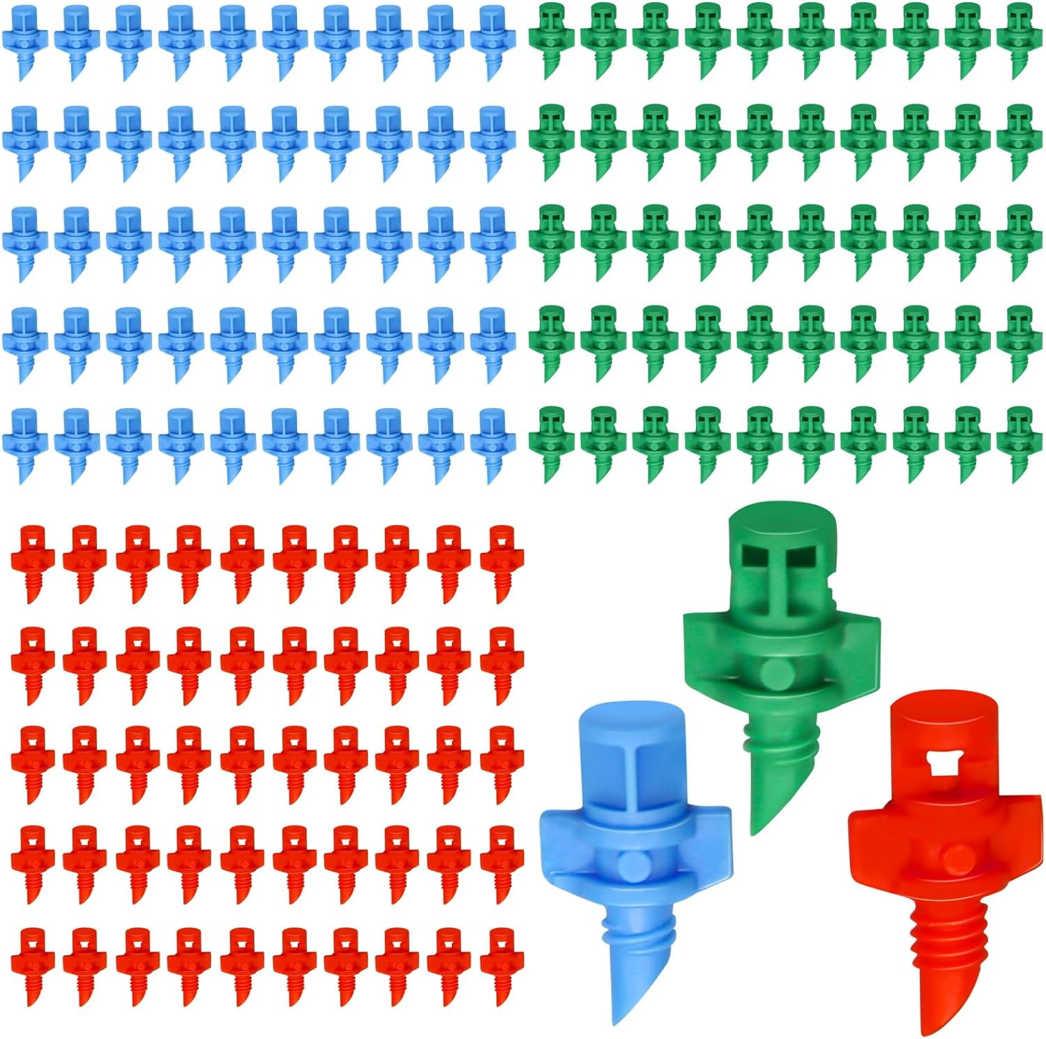 150Pcs Drip Irrigation Emitters, Micro Sprinkler Heads Misting ...