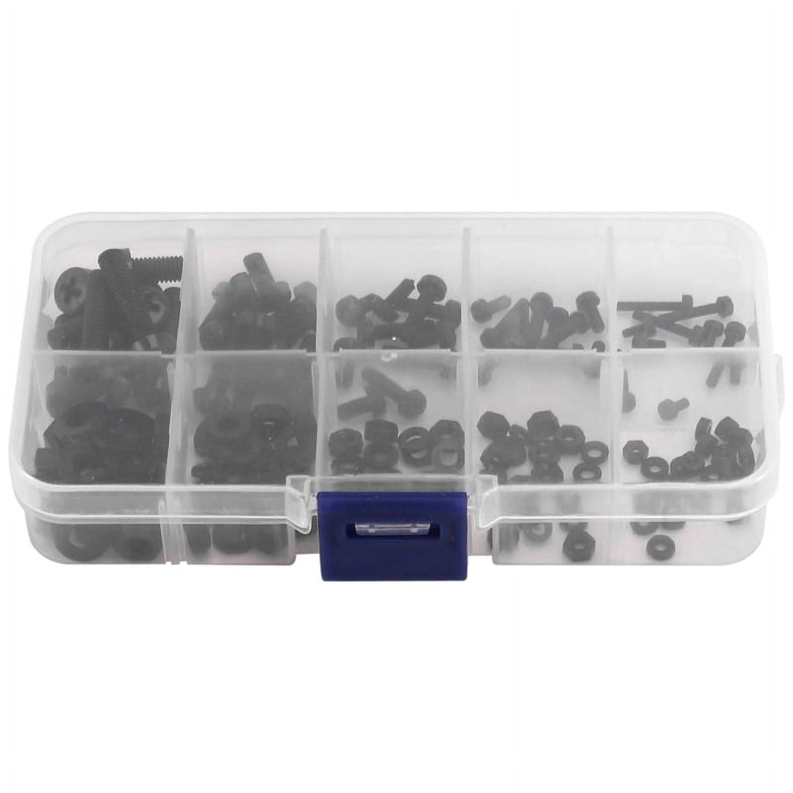 150Pcs M2 M2.5 M3 Nylon Hex Screw Bolt Nut Standoff Assortment Kit ...