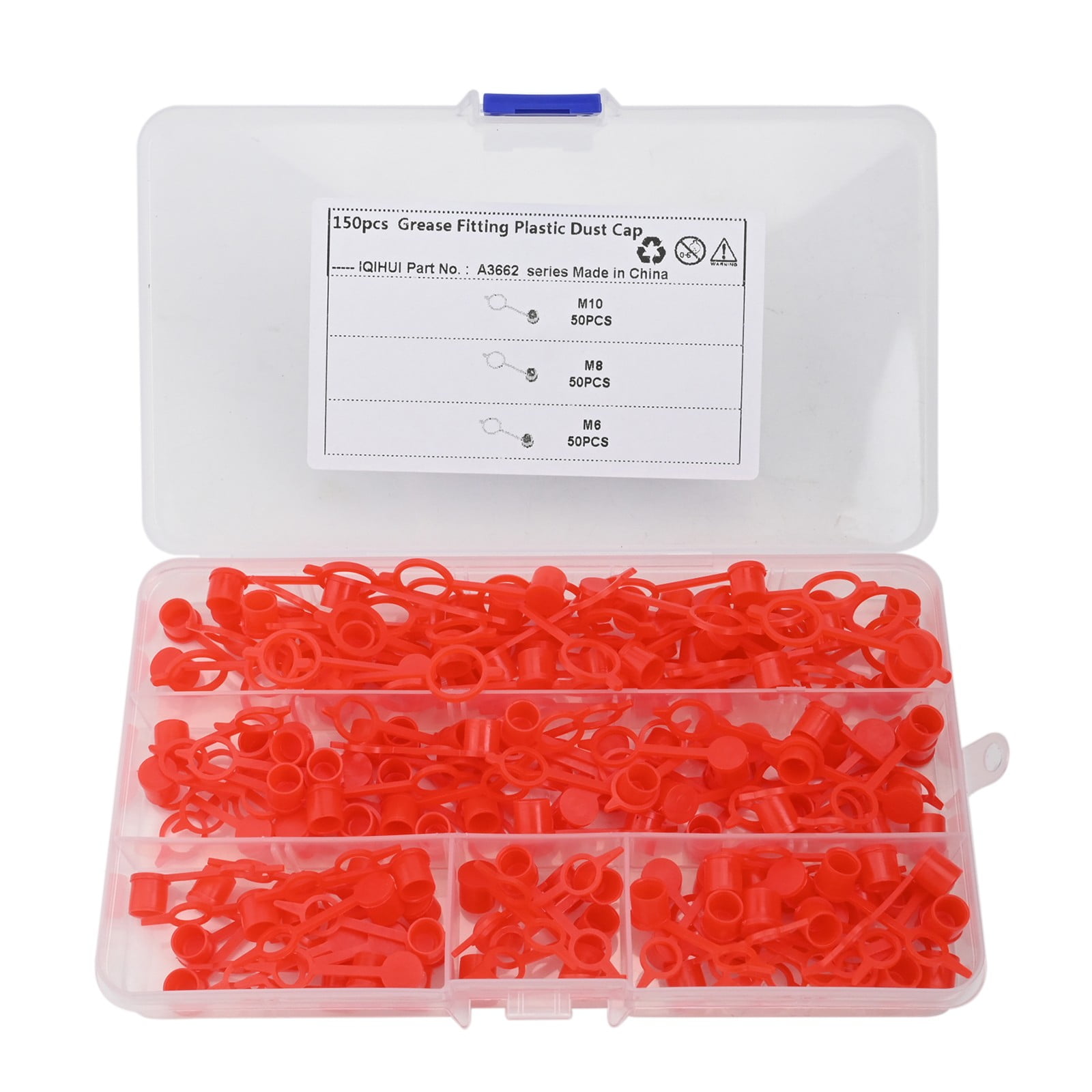 150Pcs M6/M8/M10 Nozzle Protection Cover with Storage Box for Car ...