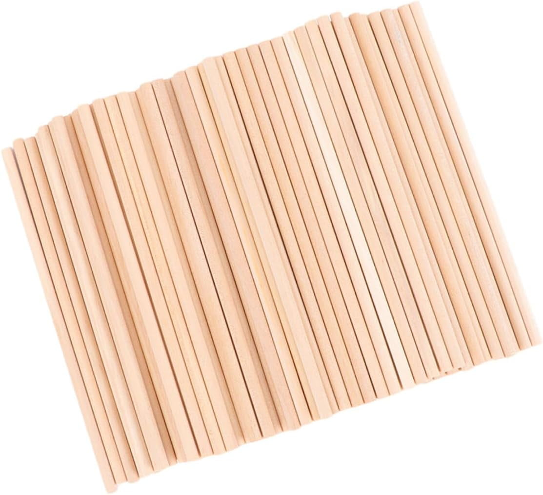 150pcs Round Stick Dowel Stick Wedding Accessories DIY Materials Craft ...