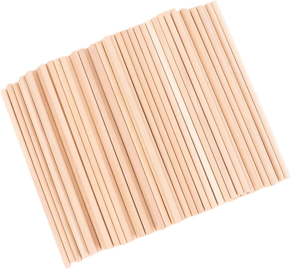 150Pcs Round Stick Model Building Wood Sticks DIY Materials Round Wood ...