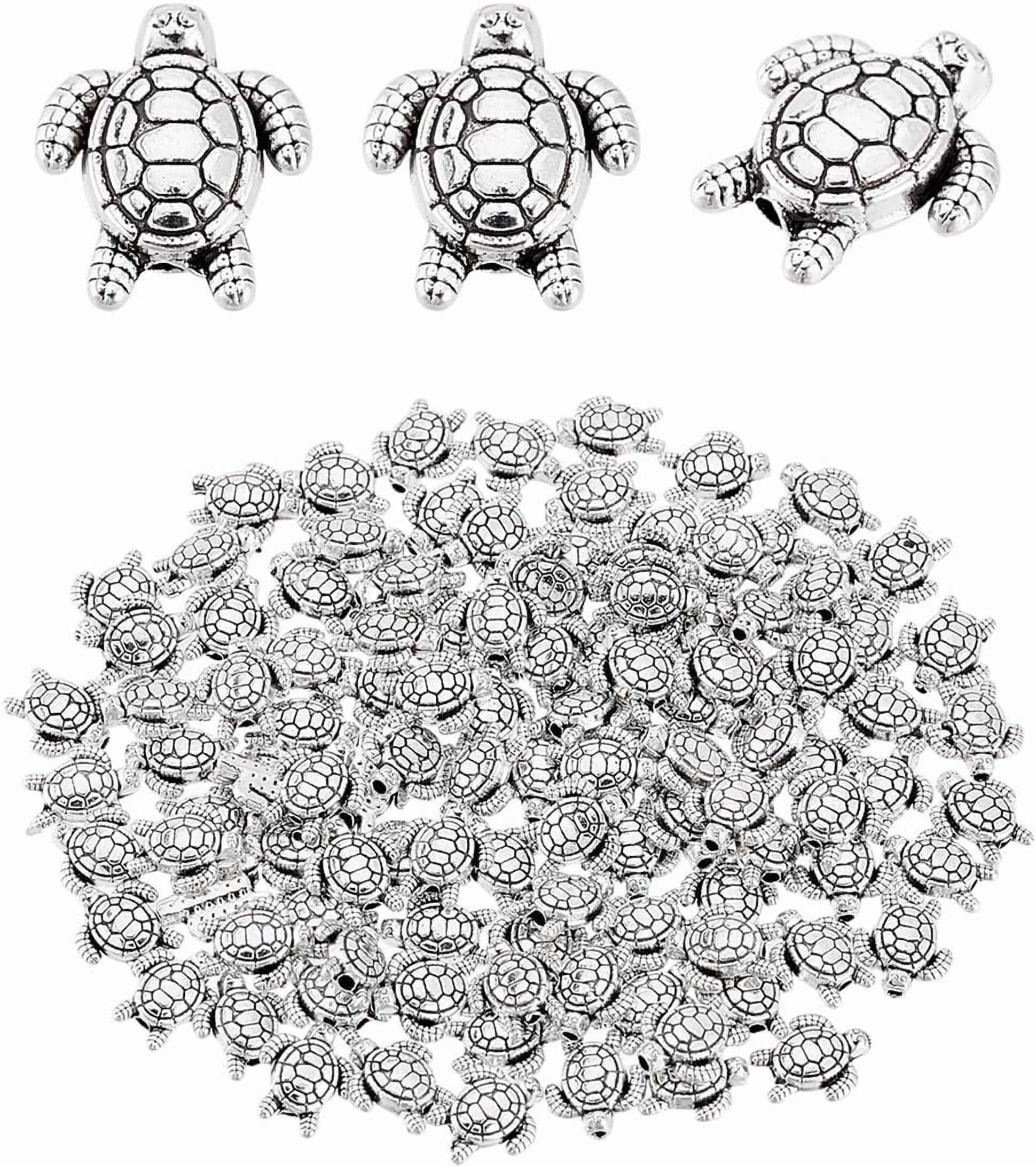 150Pcs Silver Tibetan Style Zinc Alloy Sea Turtle Charms 10x9mm Marine ...