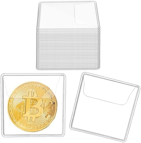 150Pcs Single Pocket Coin Flips Clear Coin Collector Protectors ...