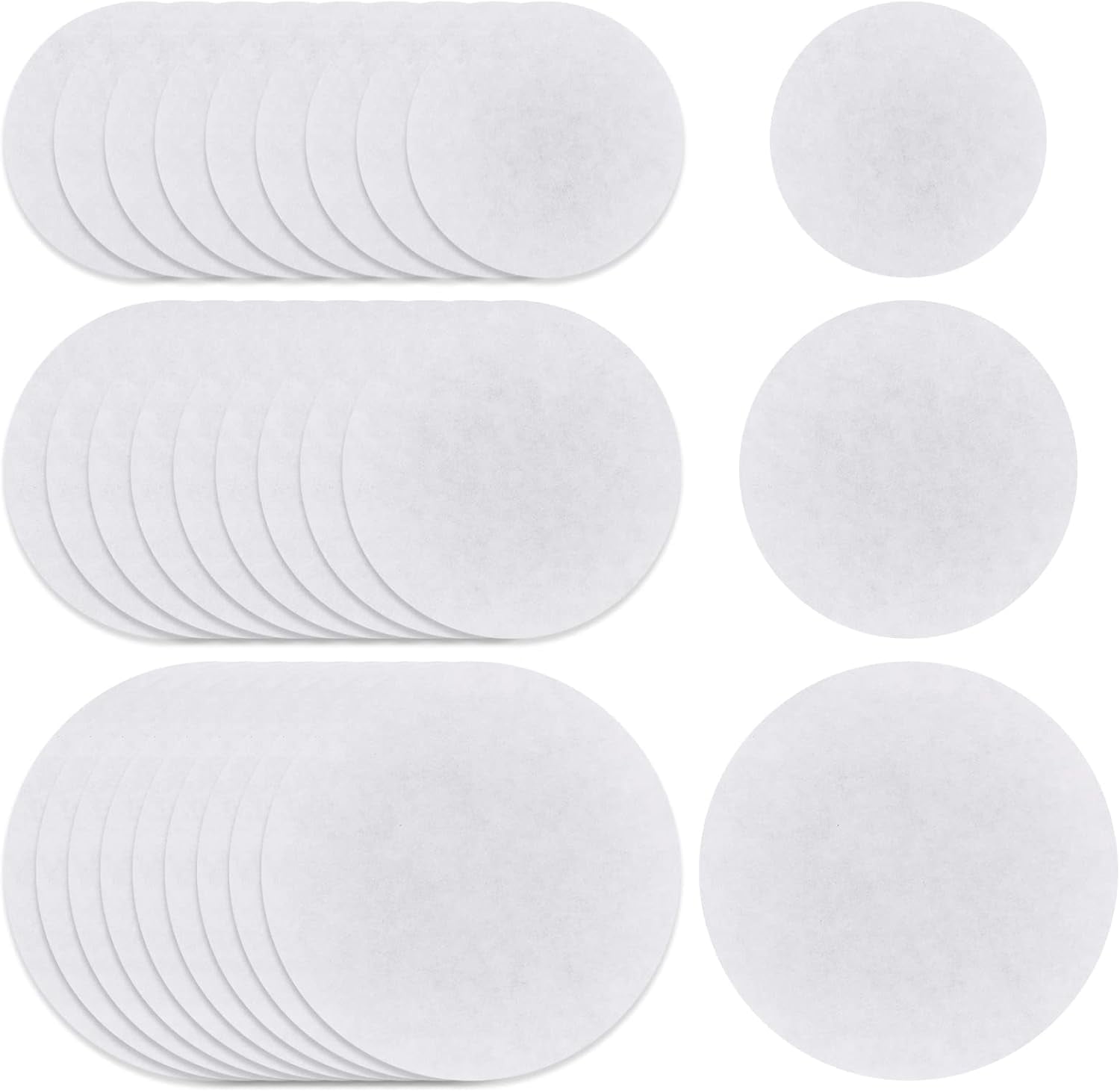 150Pcs White Quantitative Filter Paper Circular 3 Style Cellulose ...