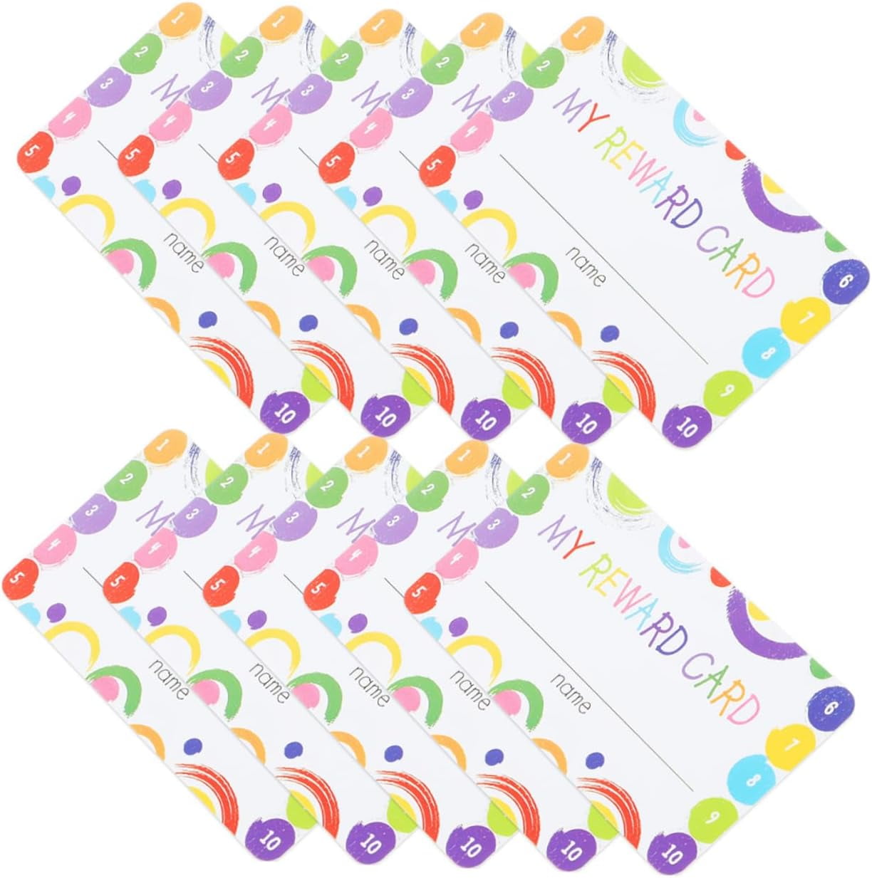 150Sheets Cartoon Reward Punch Cards for Classroom Management Teaching ...