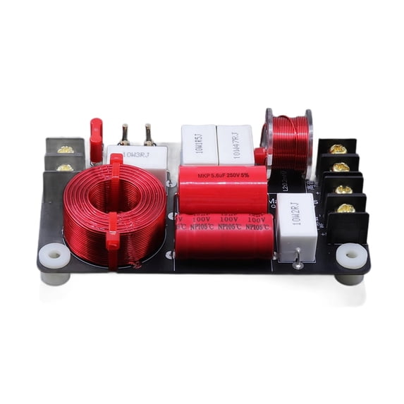 150W 2-Way Crossover for Hi-Fi Bookshelf Speaker Dual Air Core Inductor ...