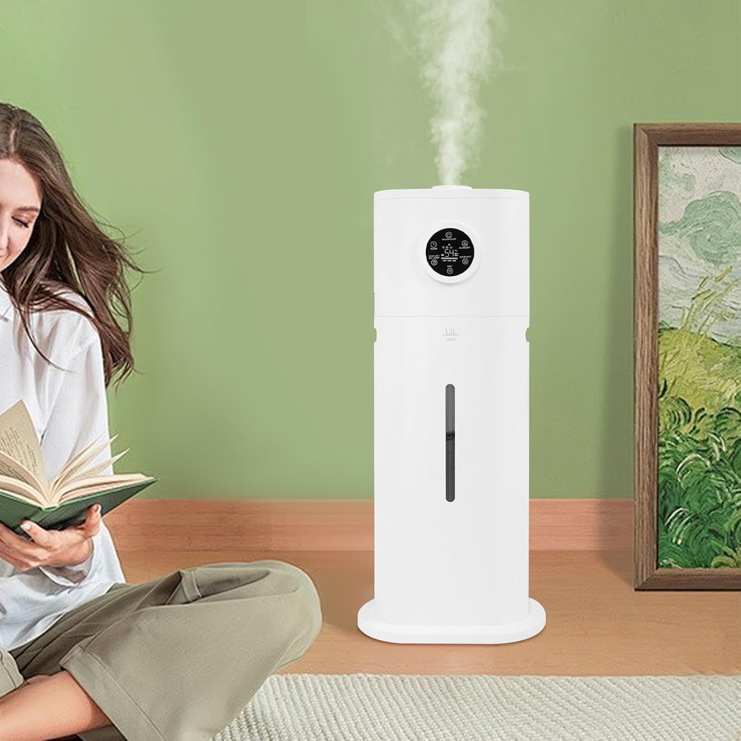 150W 3.17Gal Smart Mist Humidifier with Remote Control, Sleep Mode, 1 ...
