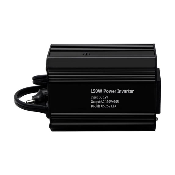 150W Car Inverter DC12-AC Dual USB Sufficient Power for Charging ...