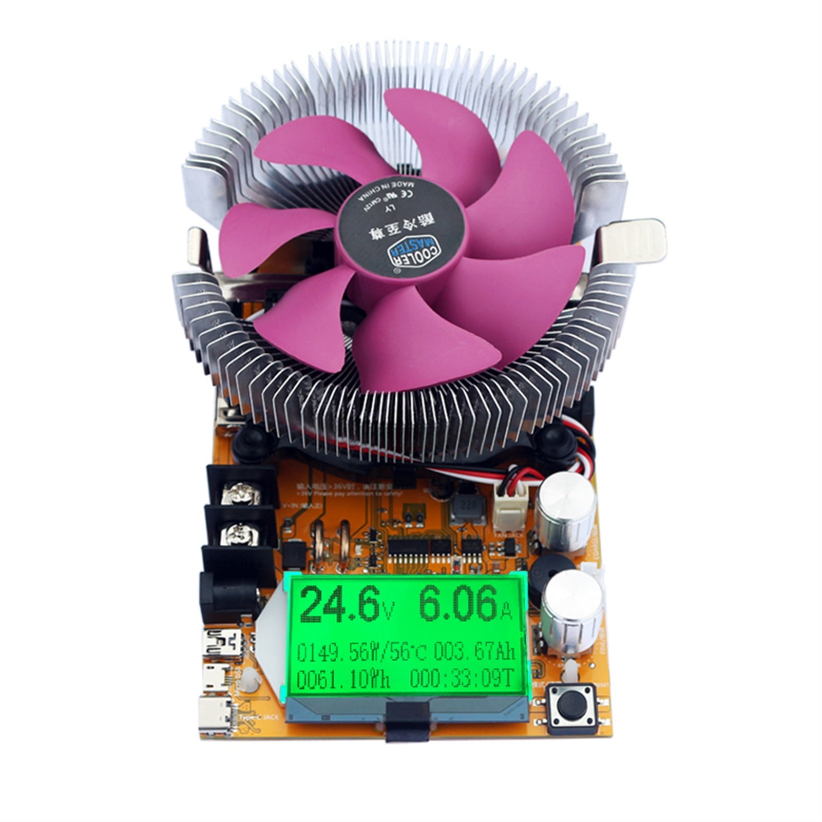 150W DC Electronic Load Tester USB Adjustable Testing Module Power ...