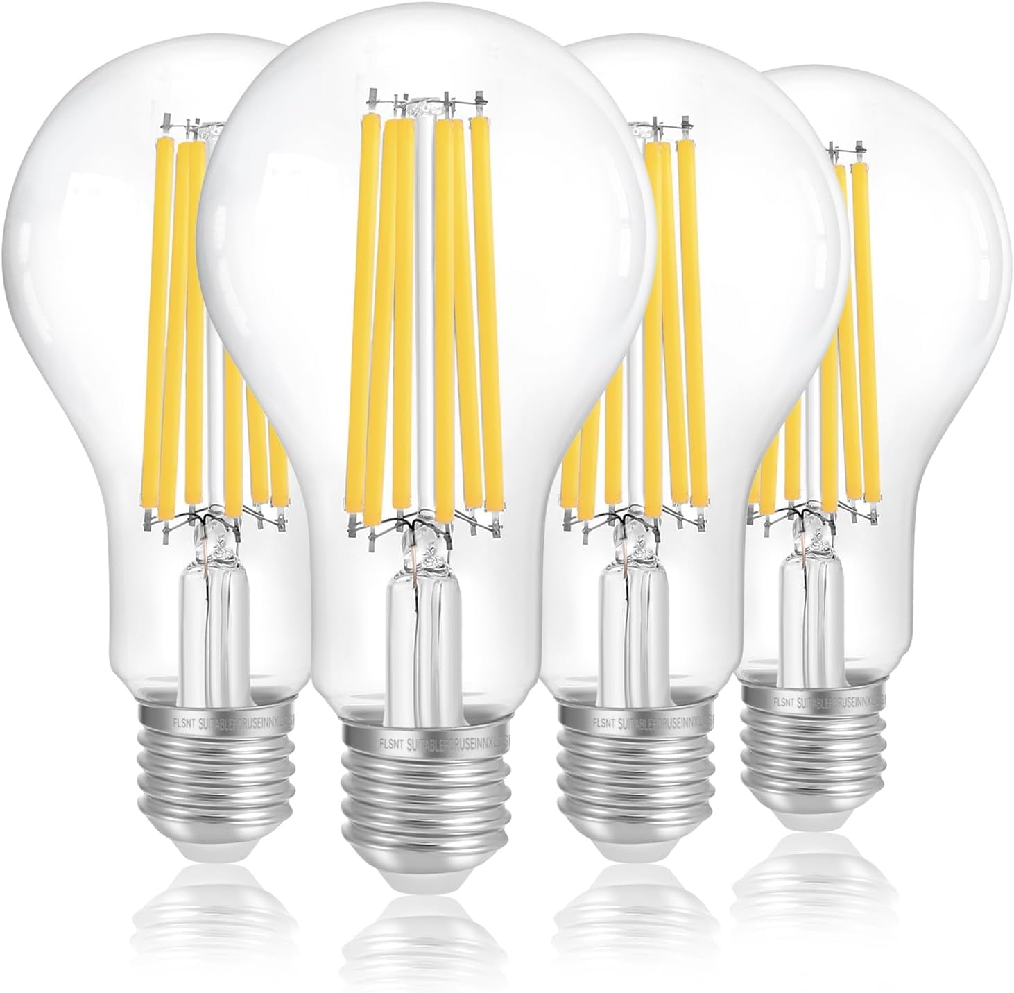 FLSNT 18W 150W Equivalent Dimmable A21 LED Light Bulbs, 3000K Warm ...