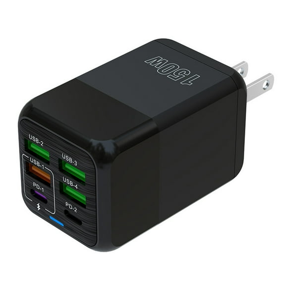 150W Fast Charging Hub with 4 USB and 2 PD Ports for High Speed Device ...