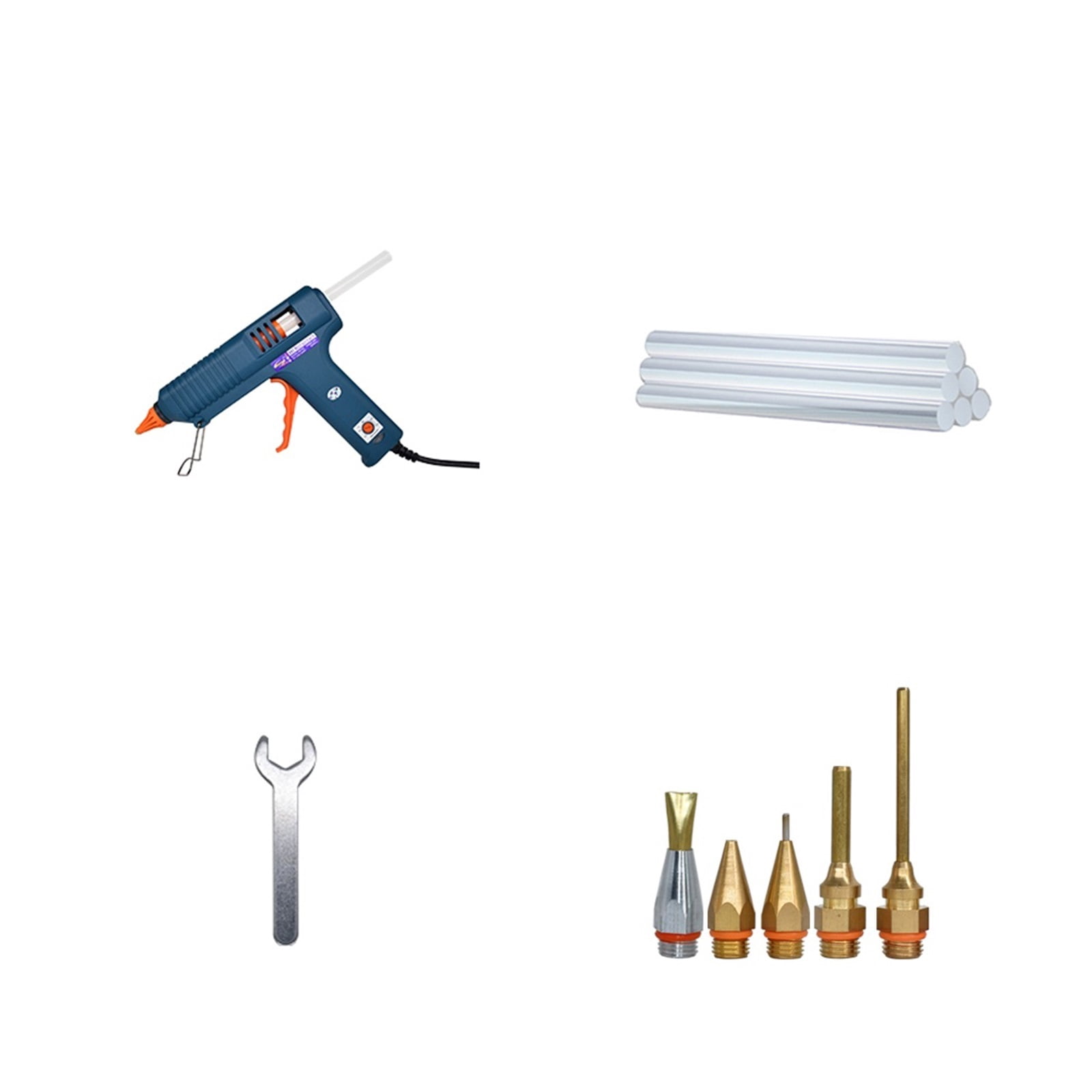 150W Hot Melt Glue Gun, Replaceable Nozzle, Temperature Adjustment, Use ...