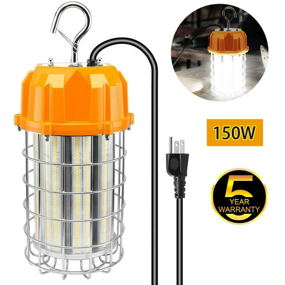150W LED Temporary Construction Lighting Portable Work Light Job Site ...