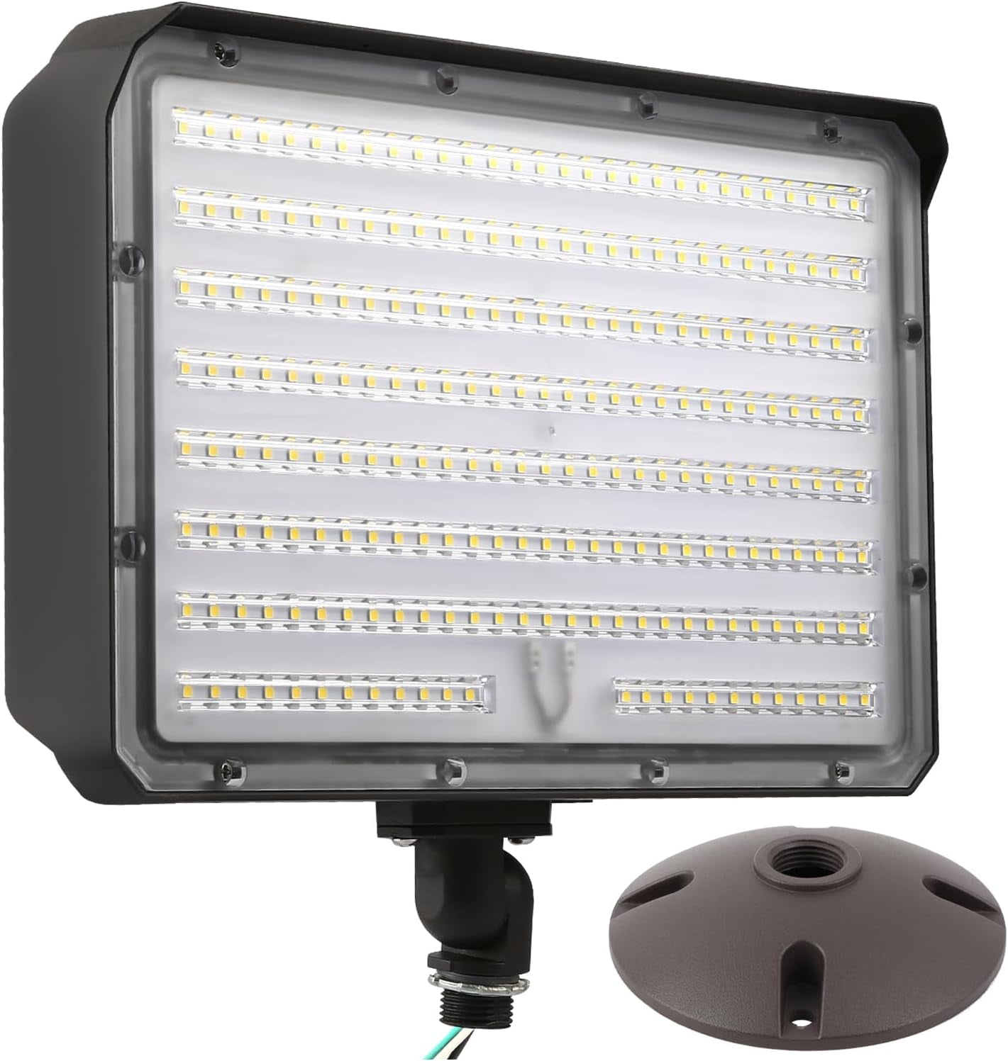 150W Outdoor LED Flood Light Dusk to Dawn with Knuckle, 21000LM 1500W ...