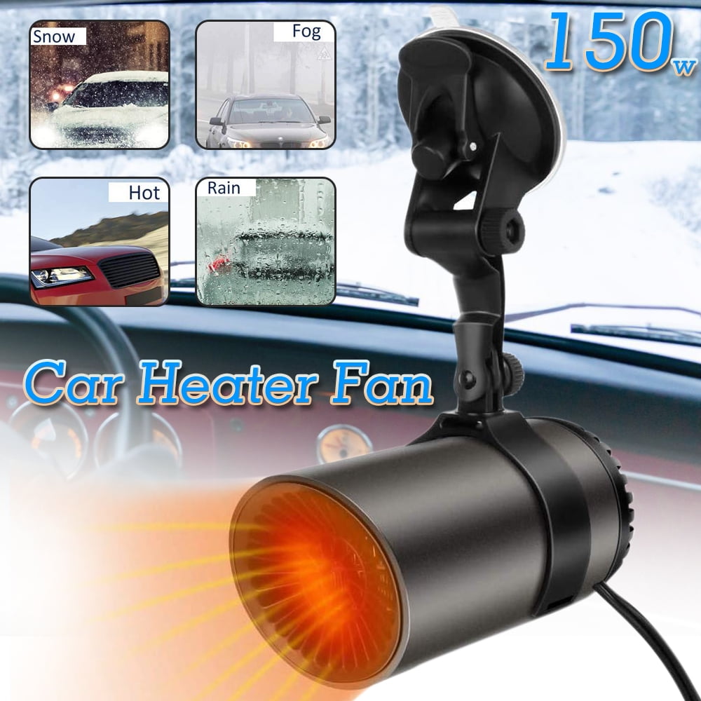 150W Portable Electric Car Heater 12V Heating Cooling Fan Defroster ...