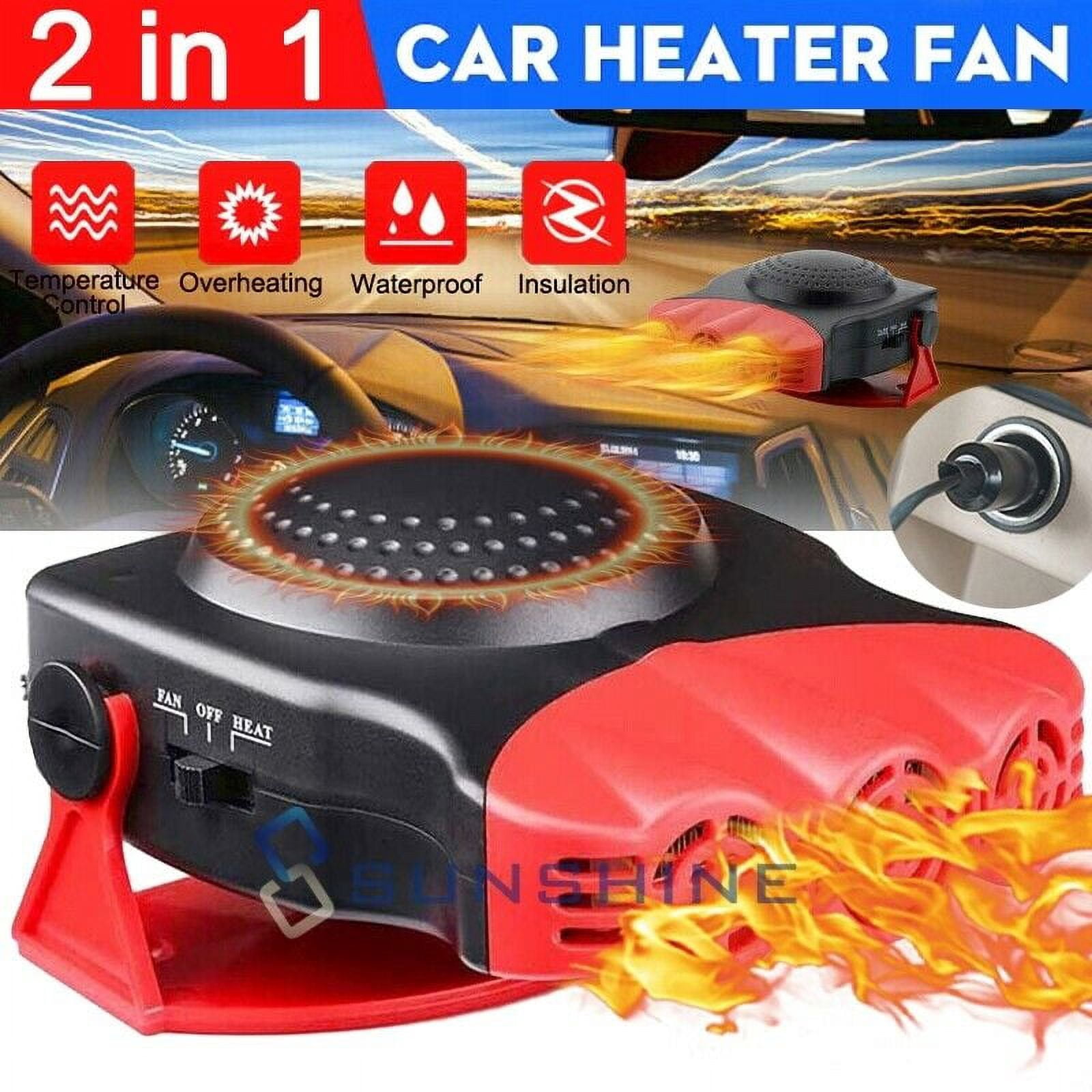 150W Portable Electric Car Heater DC 12V Heating Fan Defogger Defroster ...