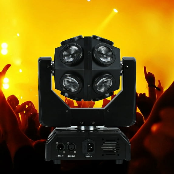 150W RGBW 4-in-1 LED Moving Head Beam Light, 12 LED, DMX512/Sound ...