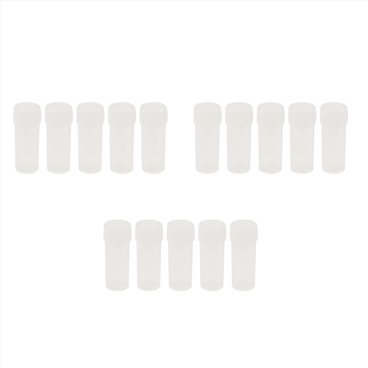 150X Plastic Sample Bottle 5Ml Test Tube Lab Small Vial Storage ...