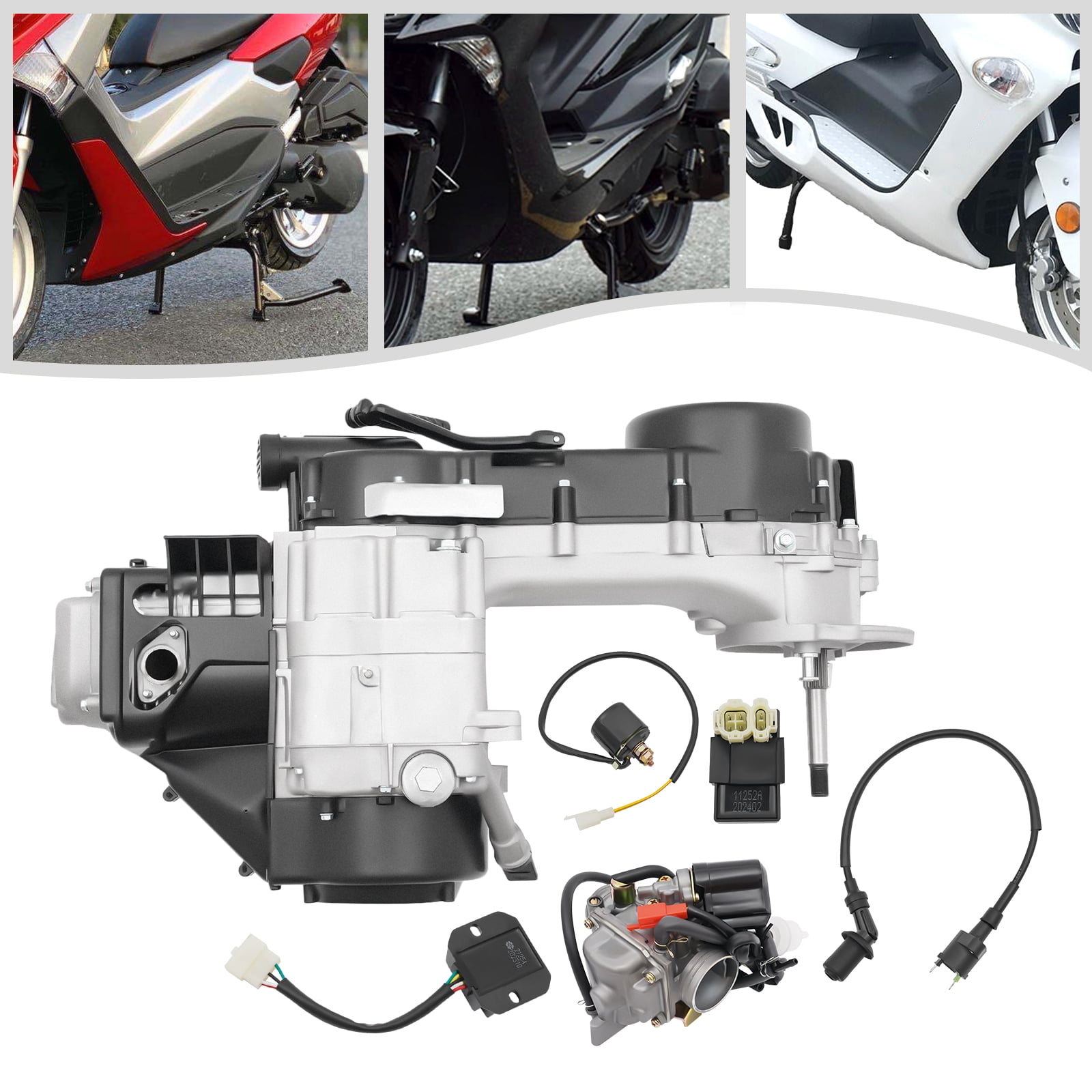 150cc Gy6 4-Stroke Air-Cooled Engine with CVT Transmission - High ...