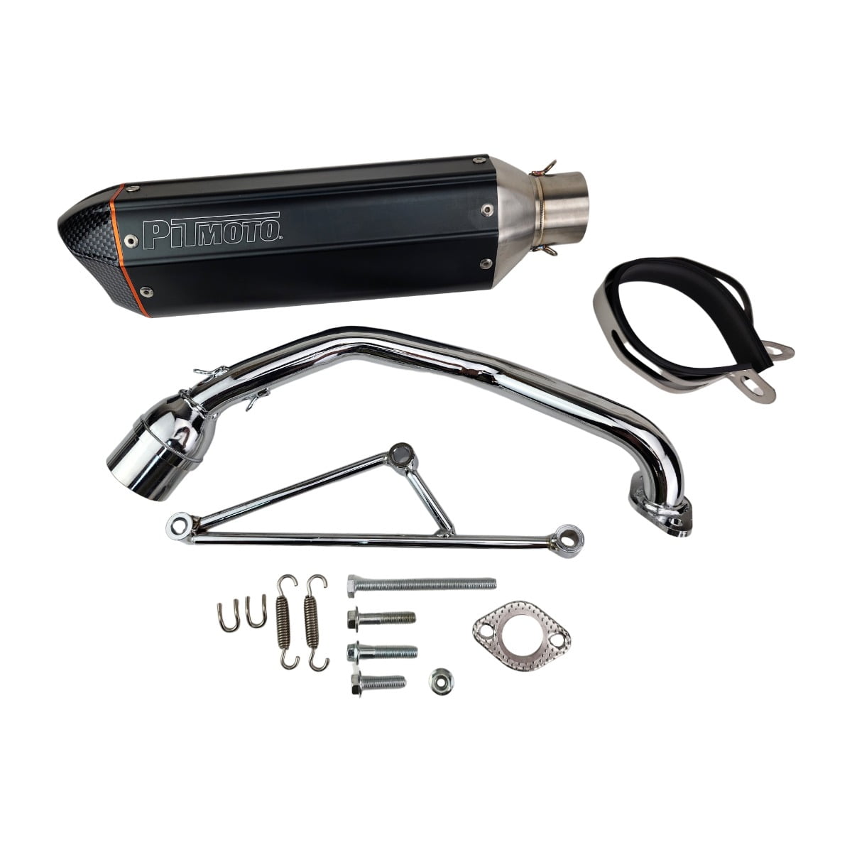150cc High Performance Muffler Exhaust for Chinese GY6 Scooters - Black ...