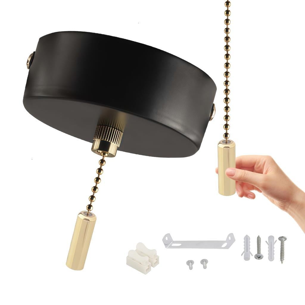 150cm Cord Metal Pull Chain Switches 60mm Diameter Universal Metal ...