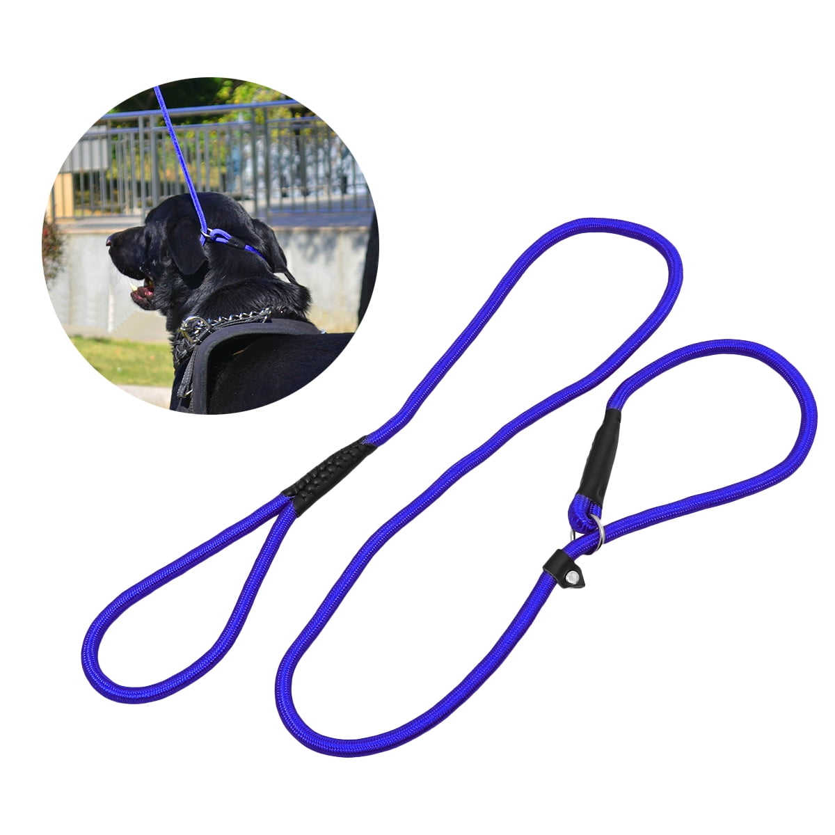 150cm Durable Pet Dog Nylon Adjustable Loop Training Leash Lead Collar ...