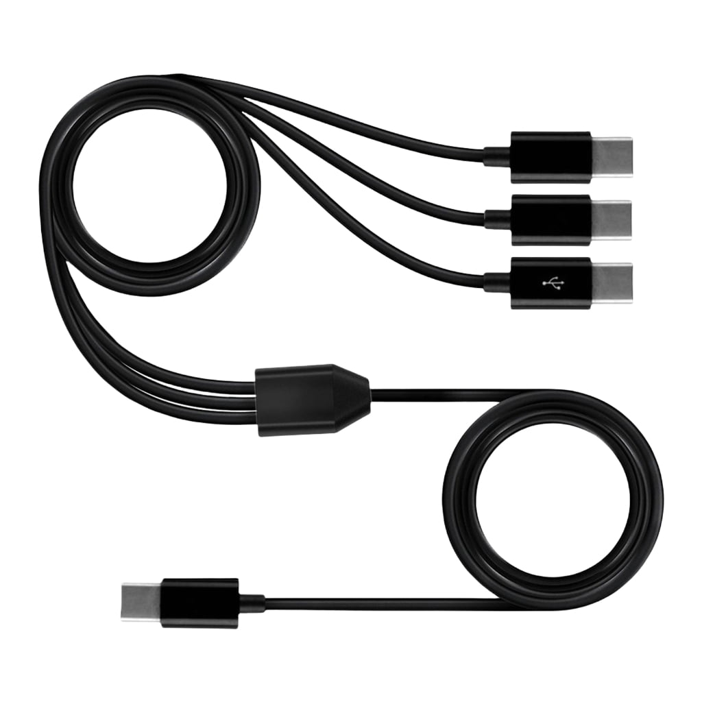 150cm Long Type C Male to 2 or 3 Male Port Power Charging Cable ...