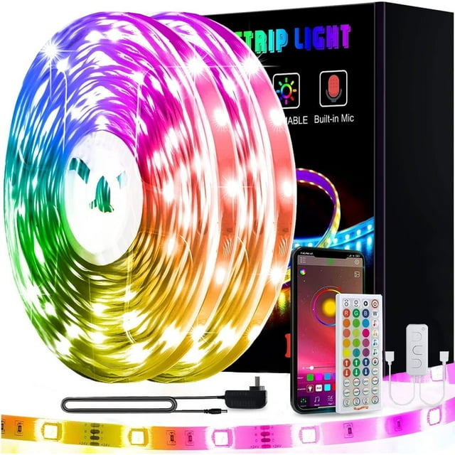 150ft Led Lights, KIKO 45m Led Lights for Bedroom Ultra Long RGB 5050 ...