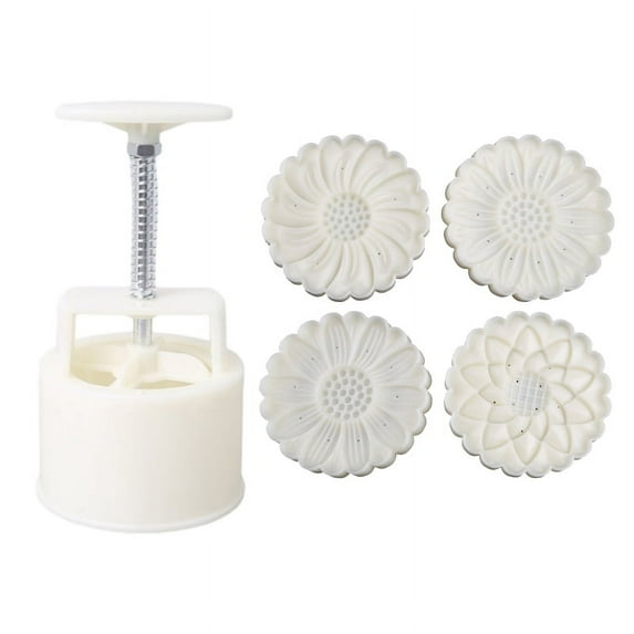 150g/200g Flower Shape Plastic Mooncake Molds Mooncake Mold DIY Baking ...