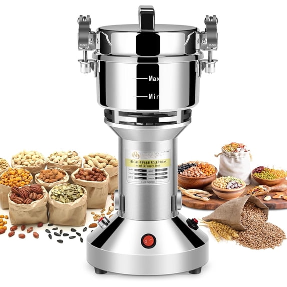 150g Grain Mill, flour mill for , Electric Stainless Steel Grain for ...