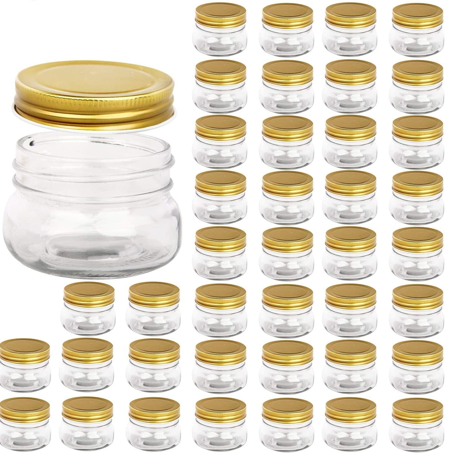 150ml Mason Jars,Clear Glass Jars with Lids,Small Spice Jars for Herb ...