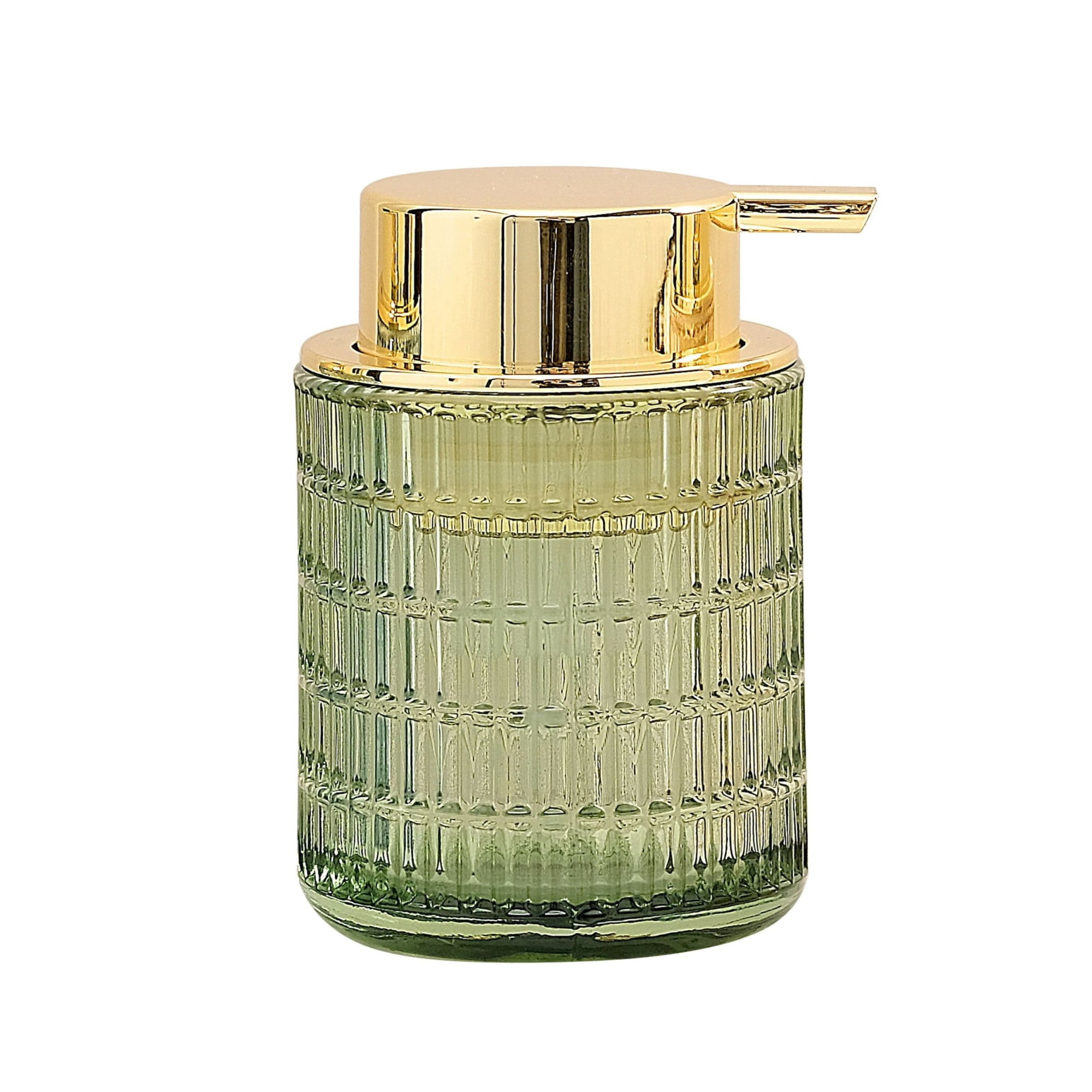 150ml Transparent Green Vertical Striped Mousse Foaming Bottle for ...