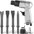 150mm Air Hammer Kit, 4500 BPM Short Barrel Pneumatic Hammer with Quick ...