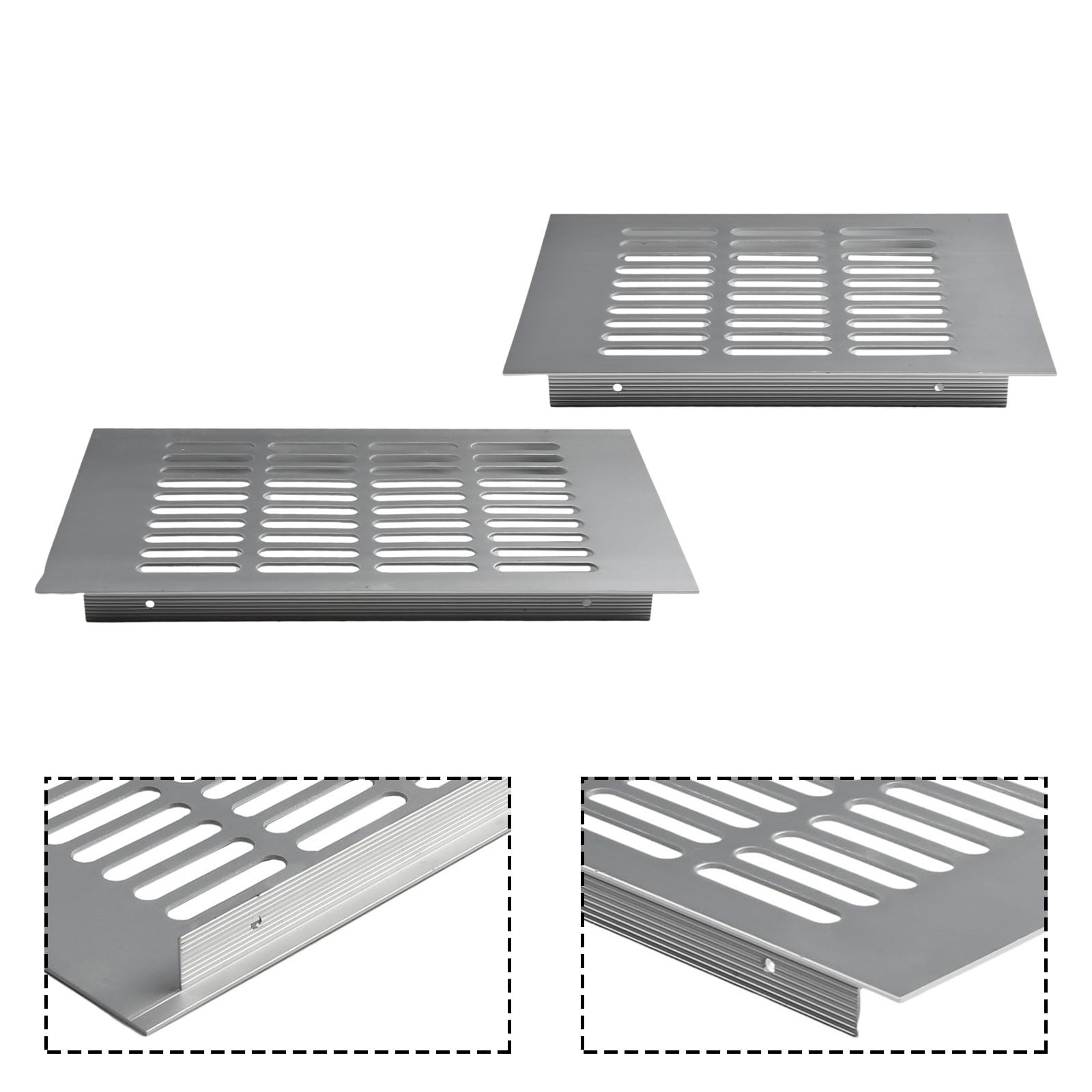 150mm Aluminium Alloy Cabinet Wardrobe Air Vent Grille Ventilation ...