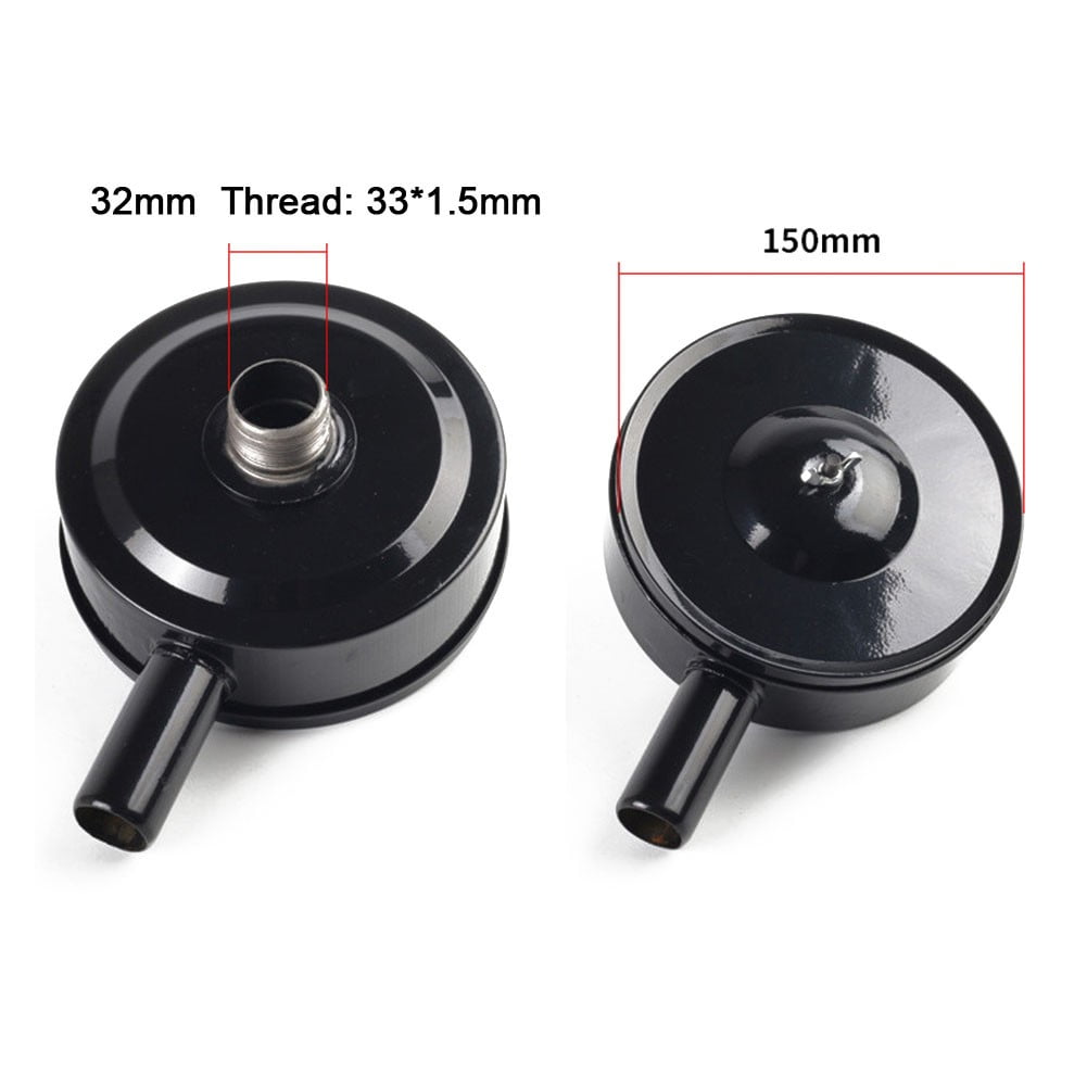 150mm Compressor Male Threaded Air Intake Silencer Filter Metal Shell ...