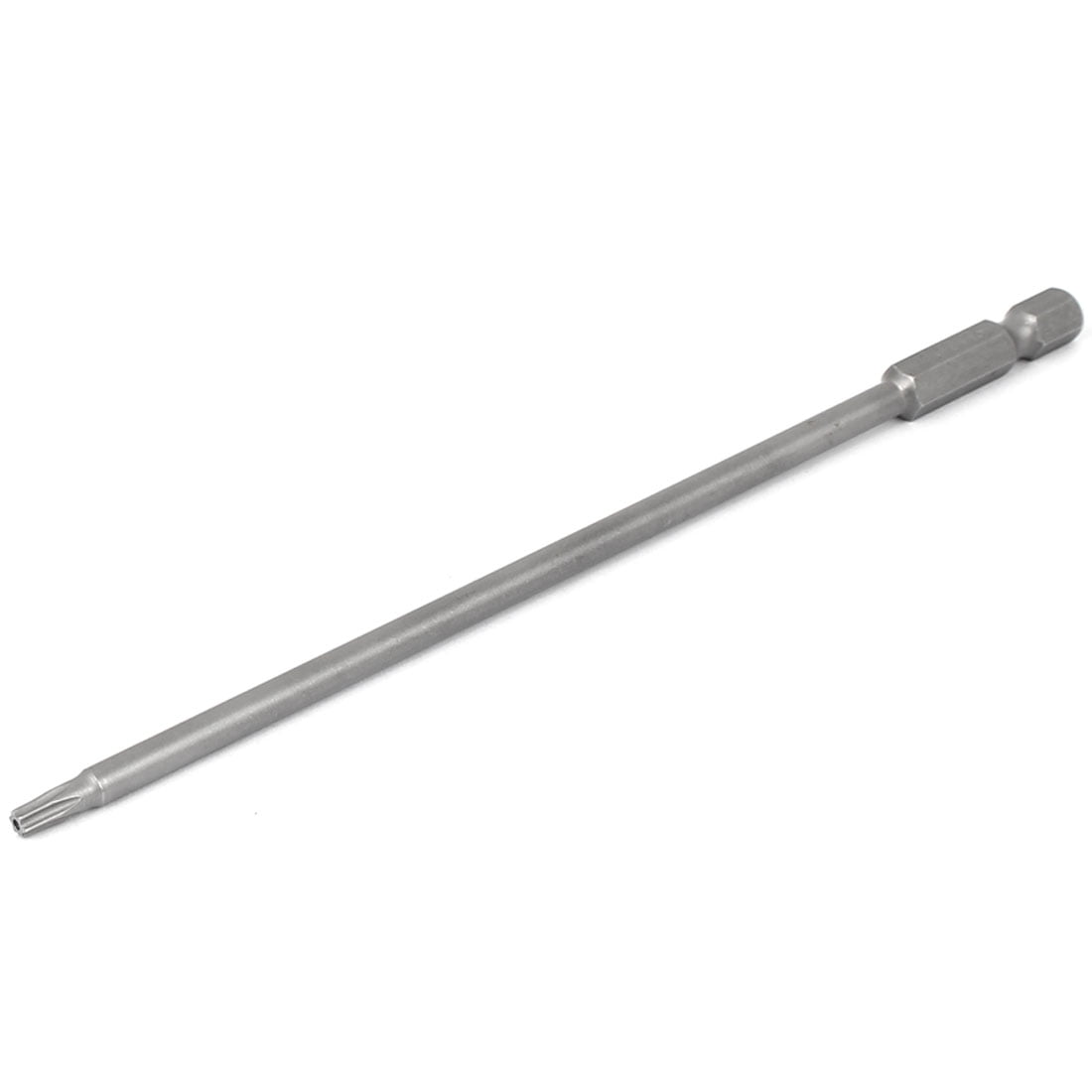 150mm Length 1/4" Hex Shank T15 Magnetic Torx Security Screwdriver Bit ...