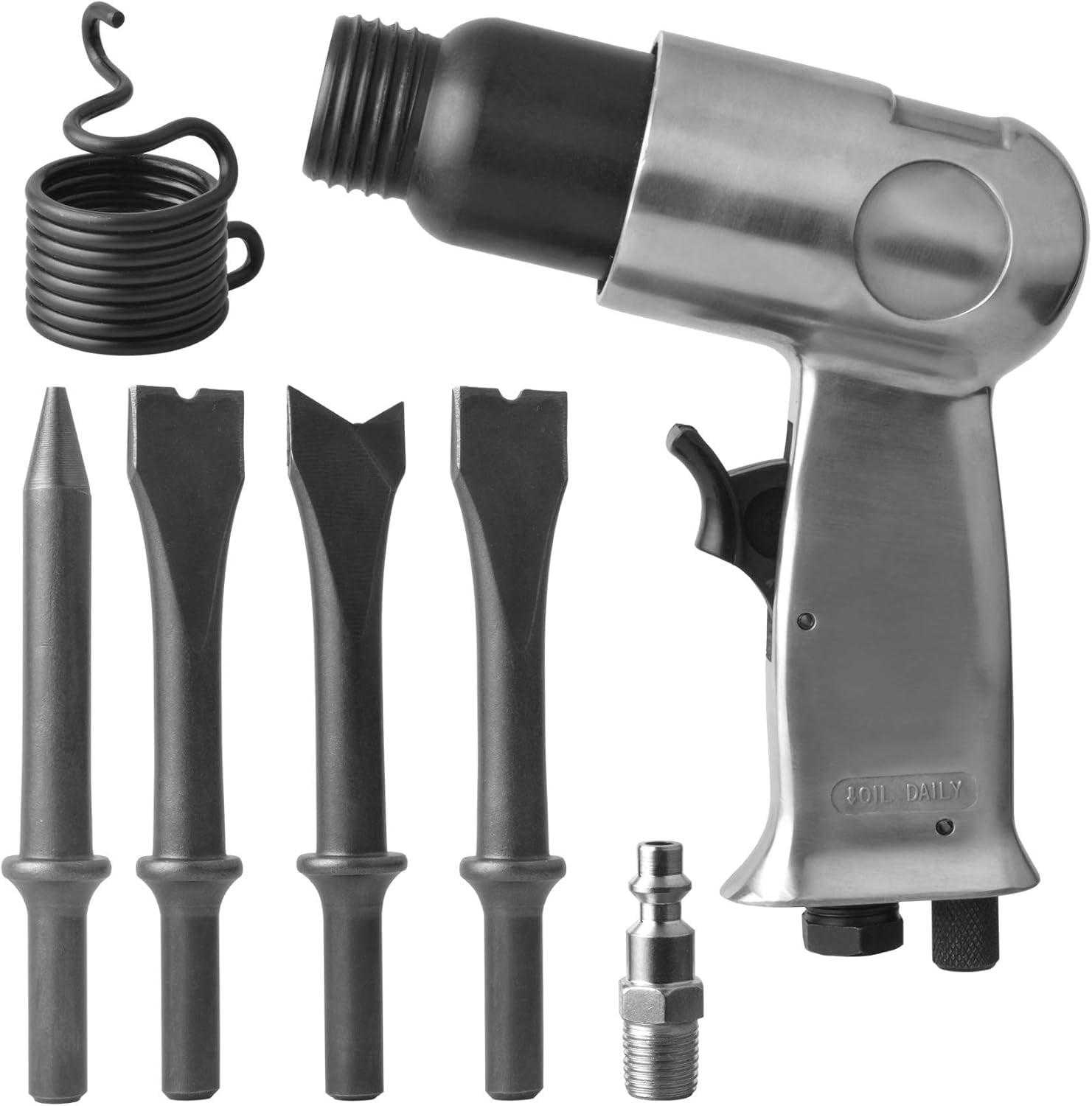 150mm air hammer kit 4-chisels, 4500 BPM, pneumatic hammer shovel tool ...