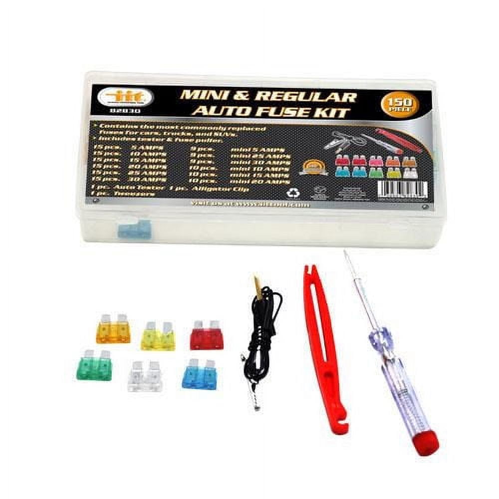 IIT 150pc Fuse Set with Tester Automotive Electrical Parts ...