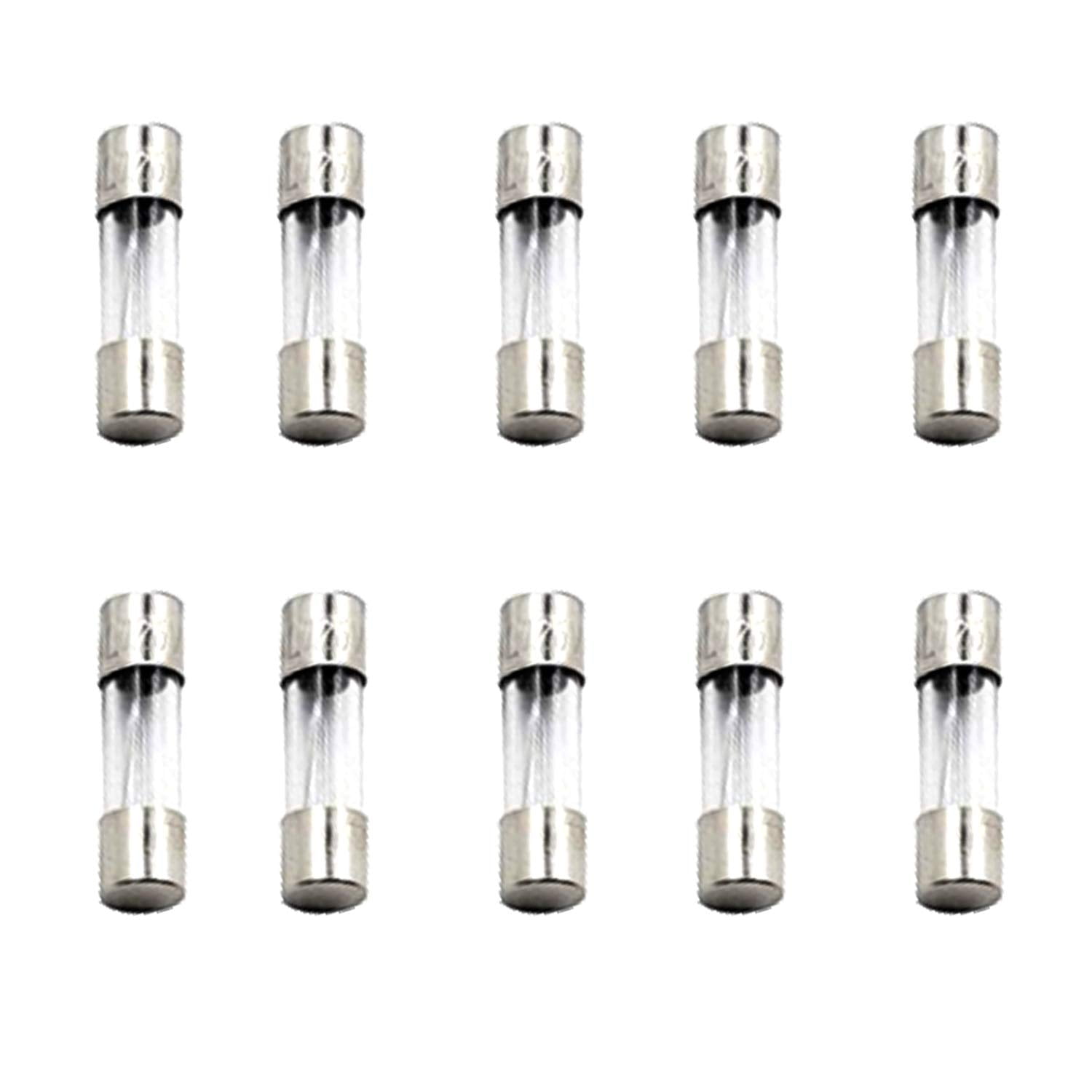 150pcs 5x20mm Fast-Blow Glass Fuse Quick Blow Car Glass Tube Fuses ...