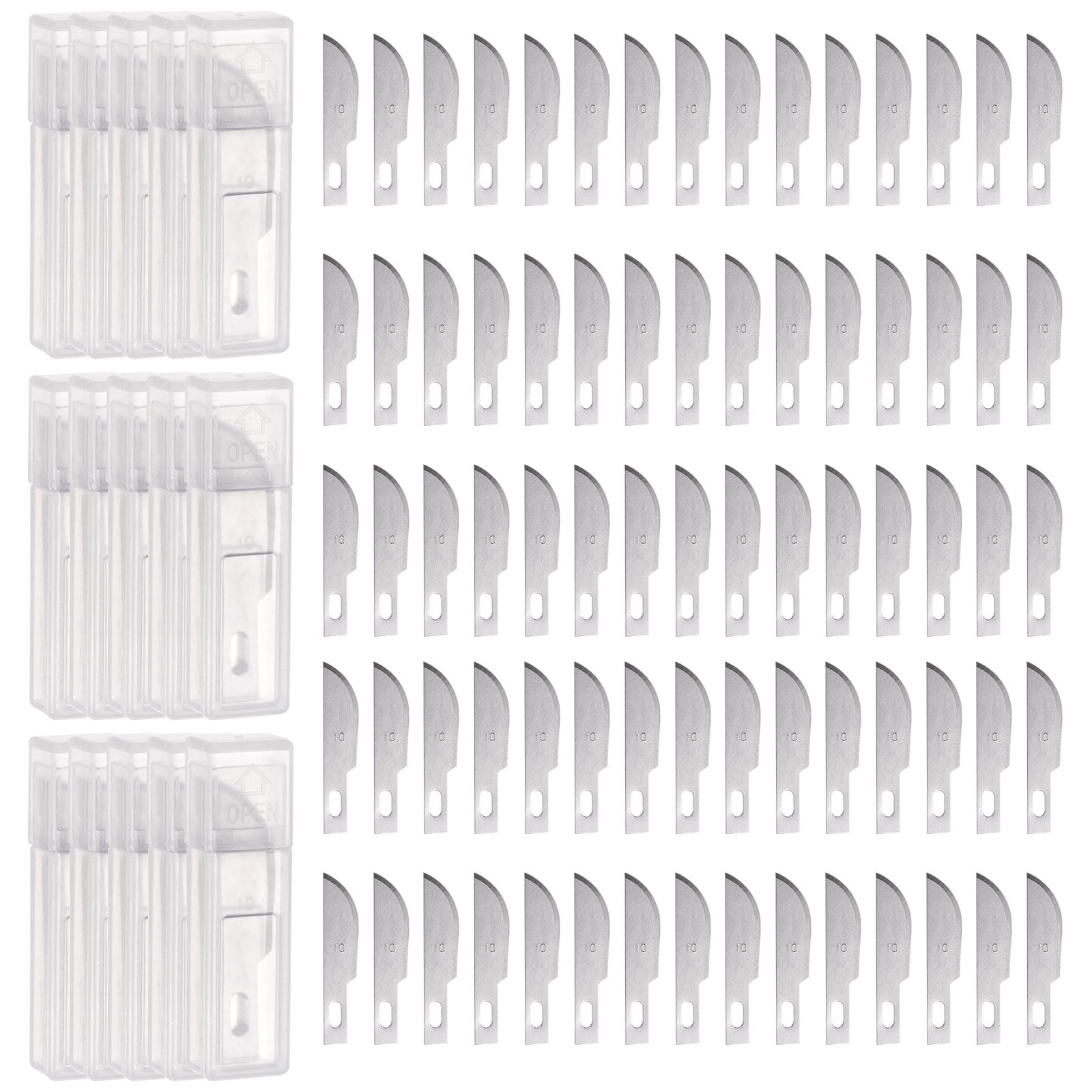 150pcs Exacto Knife Blades #10 Hobby Knife Replacement Blades Refills ...