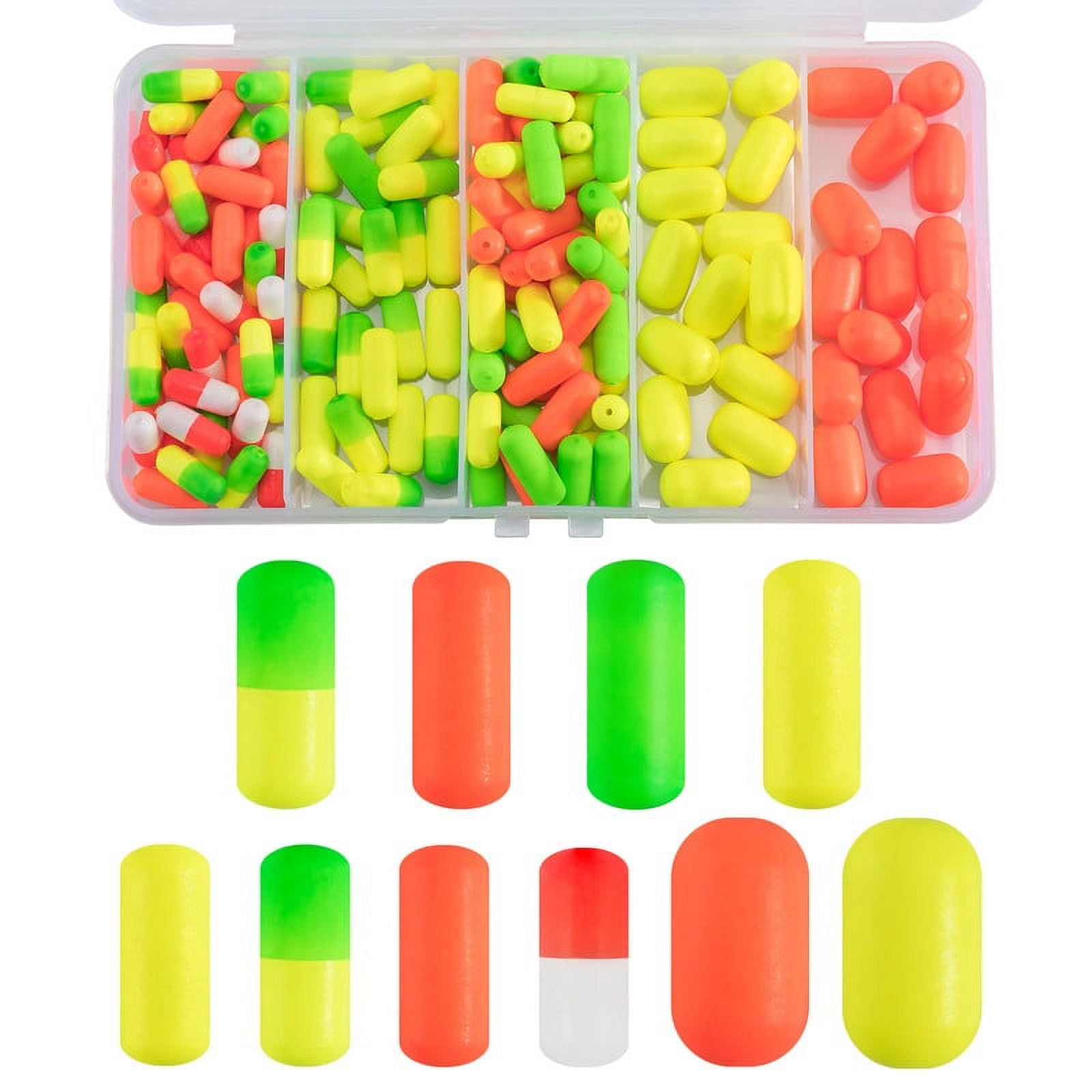 150pcs Fishing Cylinder Foam Float Kit Pompano Rig Strike Indicators ...